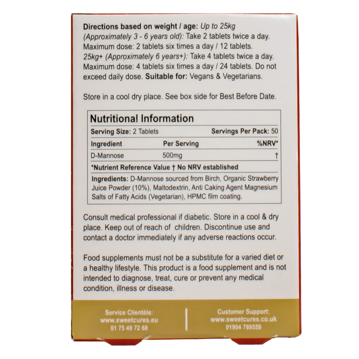 Waterfall D-Mannose Children - Strawberry Melt in the Mouth Tablets ...