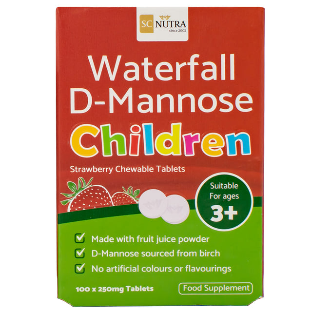 Waterfall D-Mannose Children - Strawberry Melt in the Mouth Tablets ...