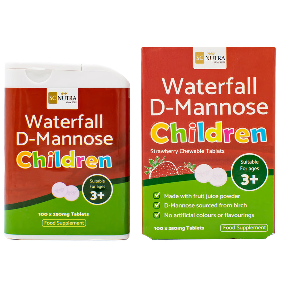 Waterfall D-Mannose Children - Strawberry Melt in the Mouth Tablets ...