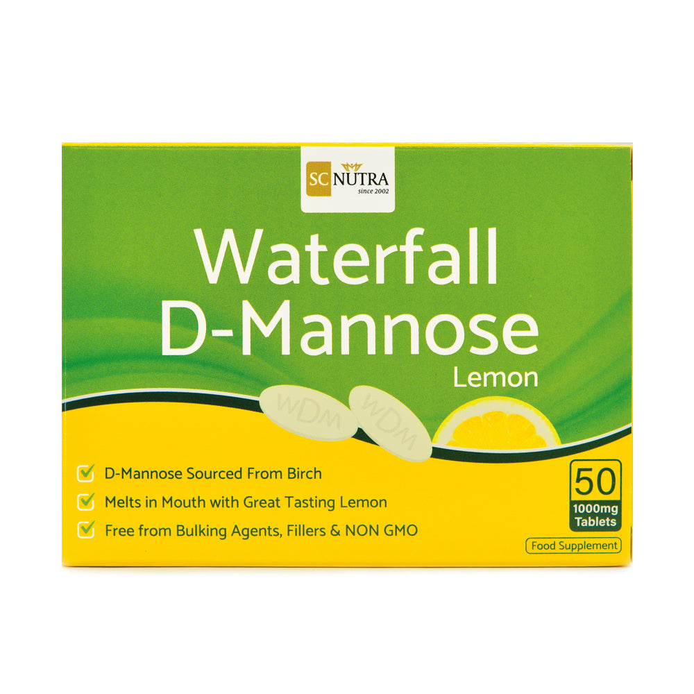 Waterfall D-Mannose Lemon Chewable Tablets – SC Nutra International
